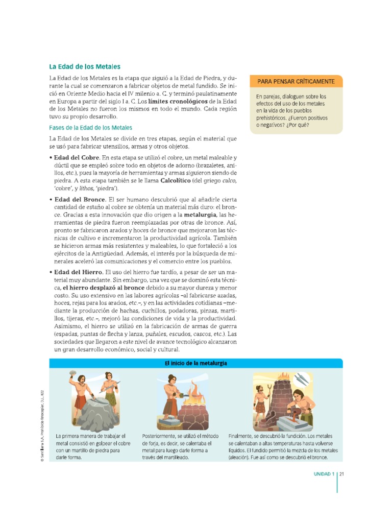 Edad de Los Metales | PDF