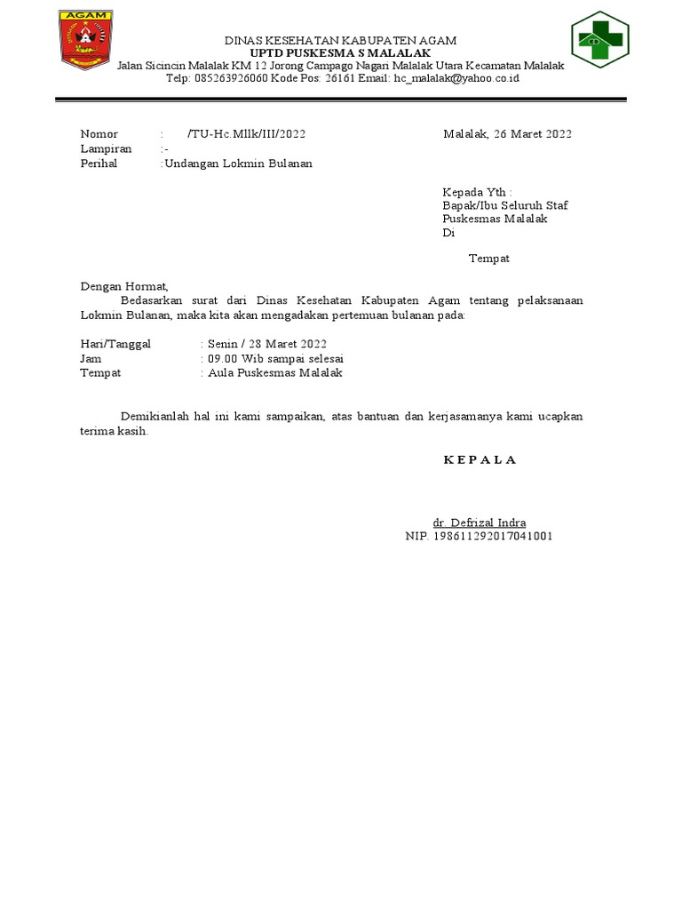 Undangan PWS KIA | PDF