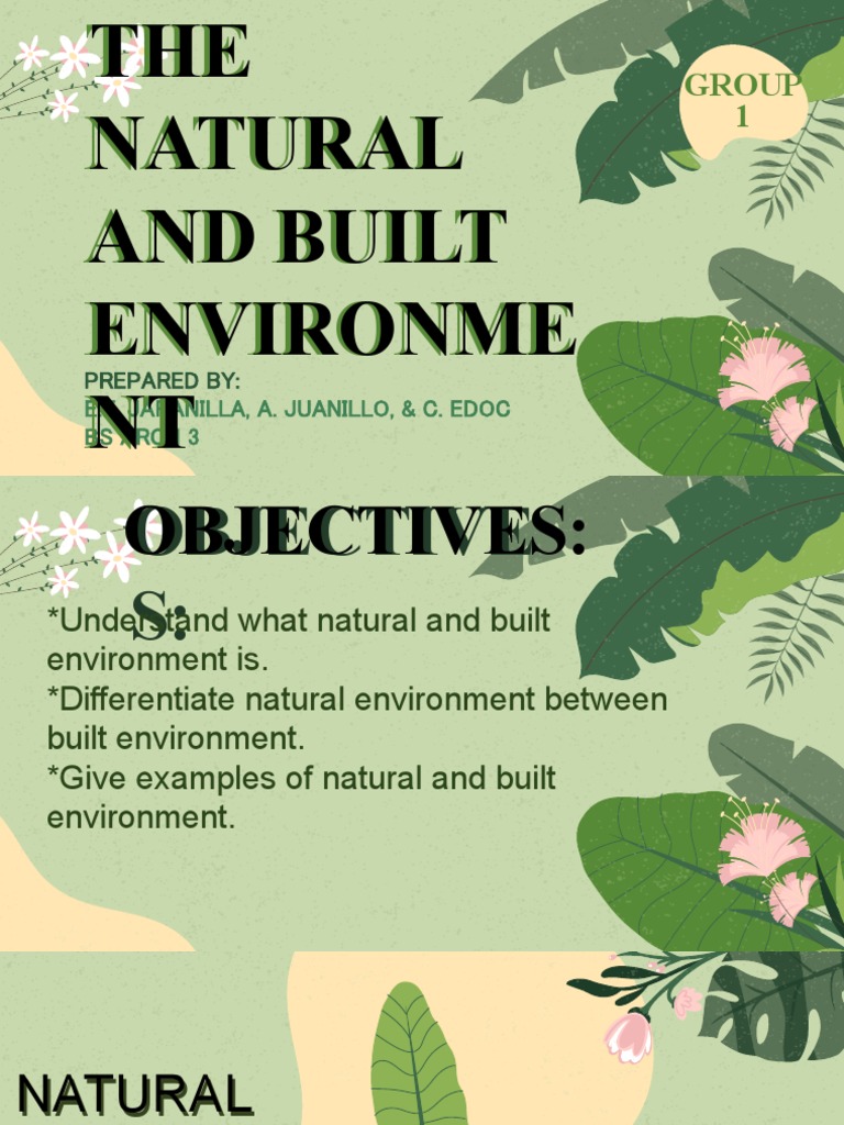 Natural vs Built Environment Overview | PDF | Wetland | Natural Environment