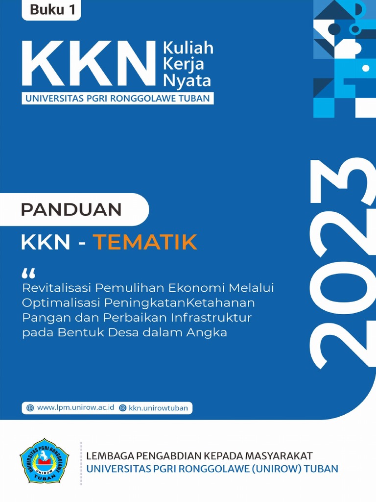 2 Panduan KKN Tematik UNIROW Tuban Tahun 2023 | PDF