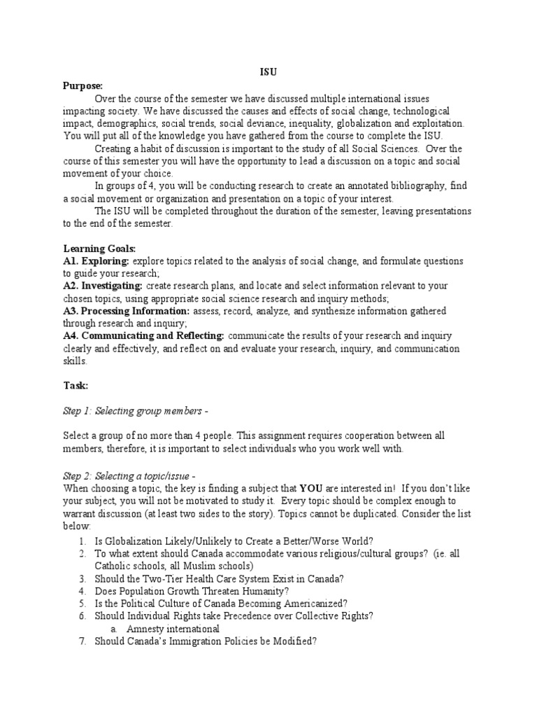 Step 1: Selecting Group Members | PDF | Social Sciences | Inquiry