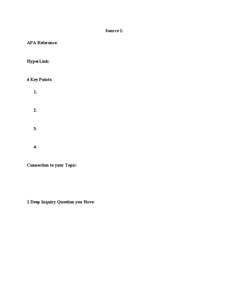 Annotated Bibliography Template & Rubric | PDF