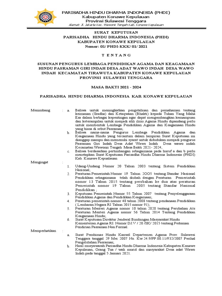 SK Pasraman Giri Indah | PDF