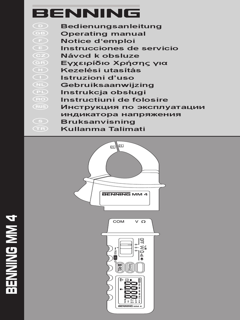 Benning Mm4 Manual | PDF