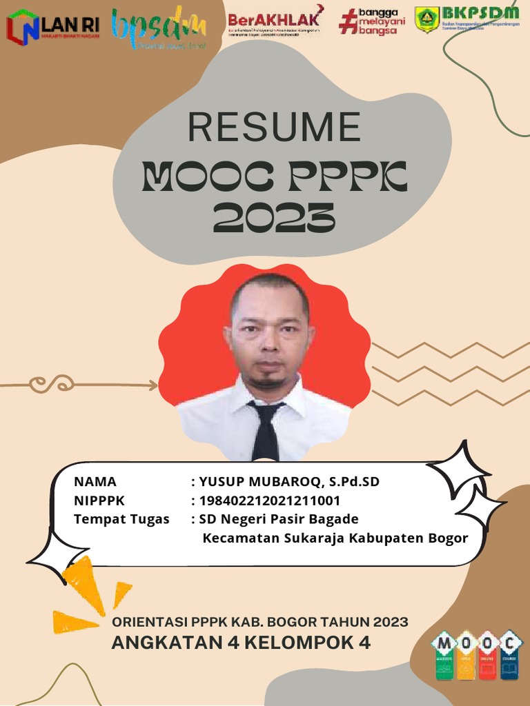 PPPK - 4.4 - 42 - YUSUP MUBAROQ - Resume Mooc 2023 | PDF