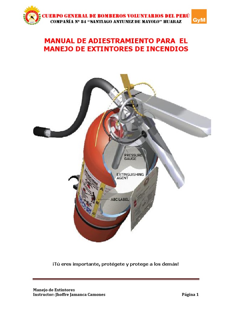 Manual de Uso de Extintores Huaraz | PDF | Combustión | Combustibles