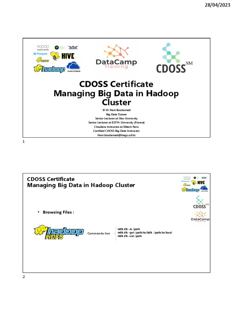 MBDHC 2 | PDF | Apache Hadoop | Computer File