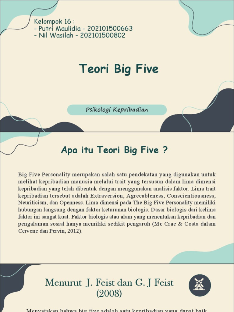 Kelompok 16 - Teori Big Five | PDF