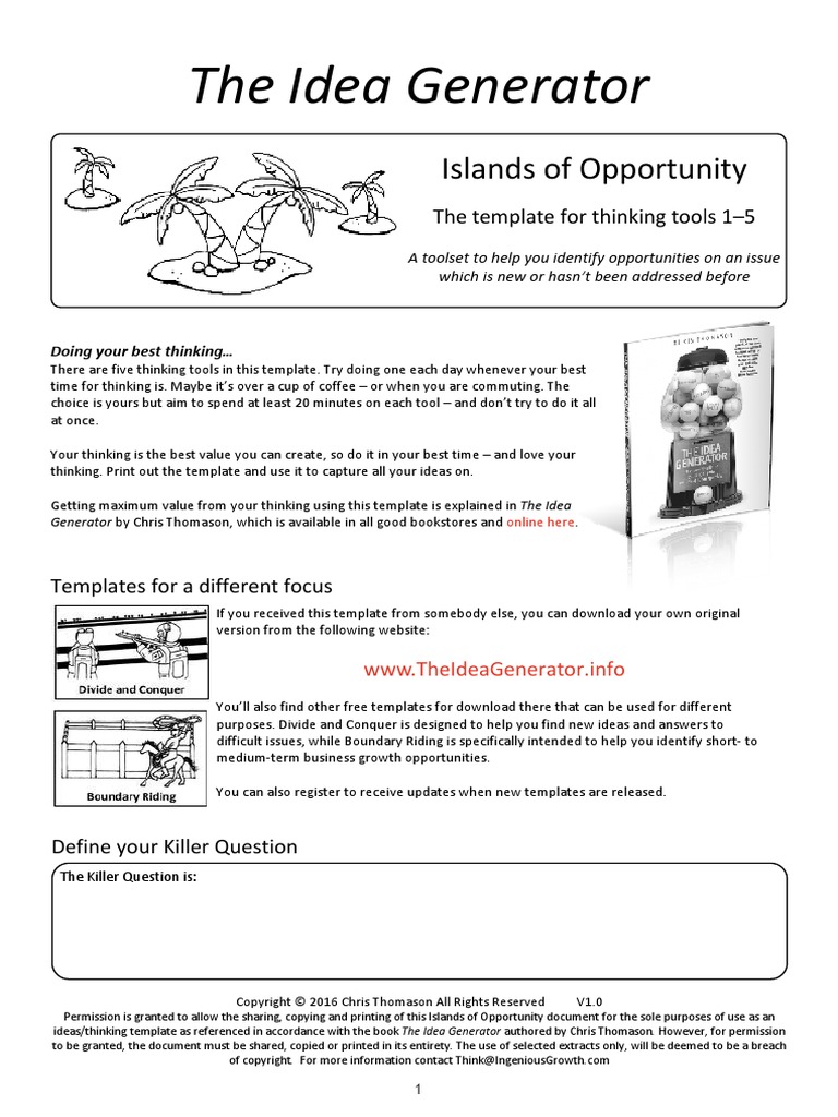 TEMPLATE 1 Islands of Opportunity | PDF
