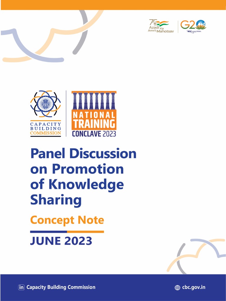2023 06 Concept Note - Knowledge Sharing Panel | PDF | Knowledge ...