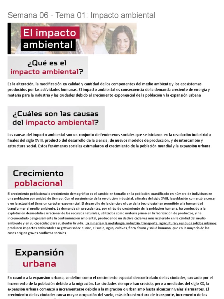 Impacto Ambiental | PDF | Entorno natural | Urbanización