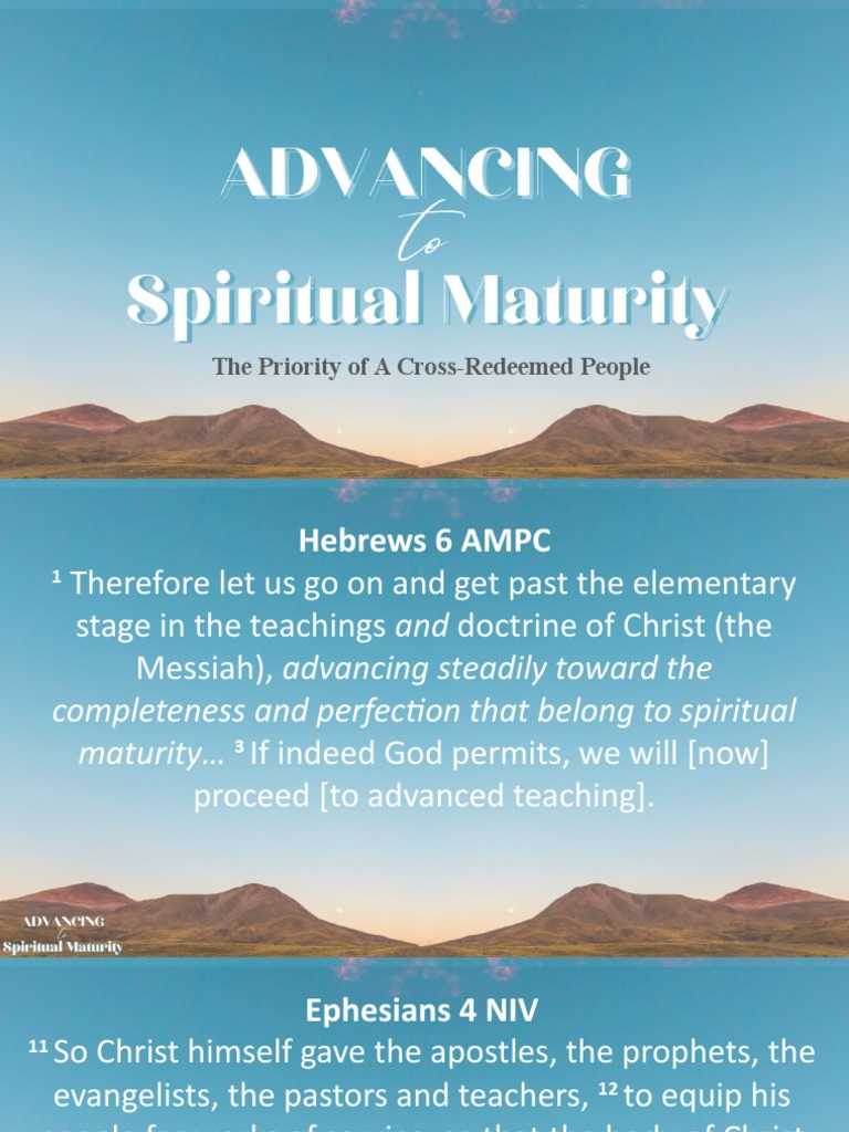 Spiritual Maturity and Growth Guide | PDF | Religion & Spirituality