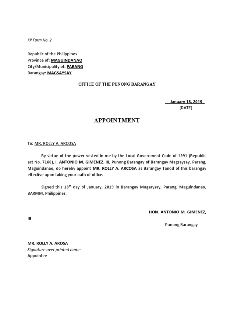 KP FORM 2 and 3 | PDF