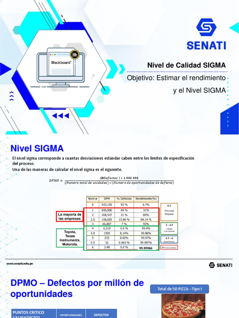 NIVEL CALIDAD SIGMA | PDF | Pizza
