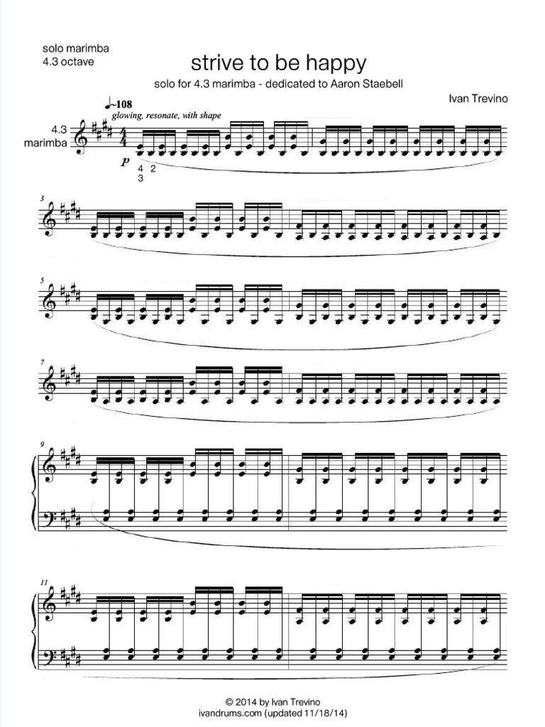 Strive To Be Happy - Ivan Trevino | PDF