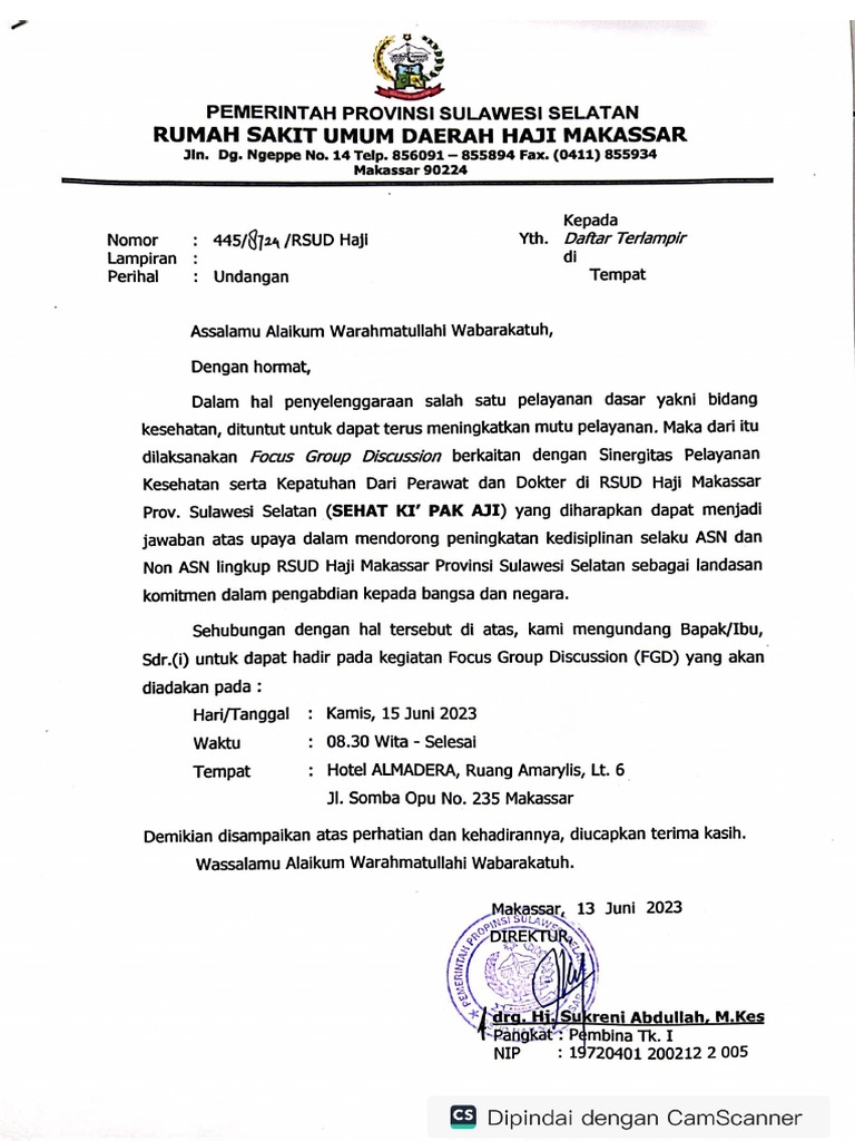 Undangan FGD | PDF