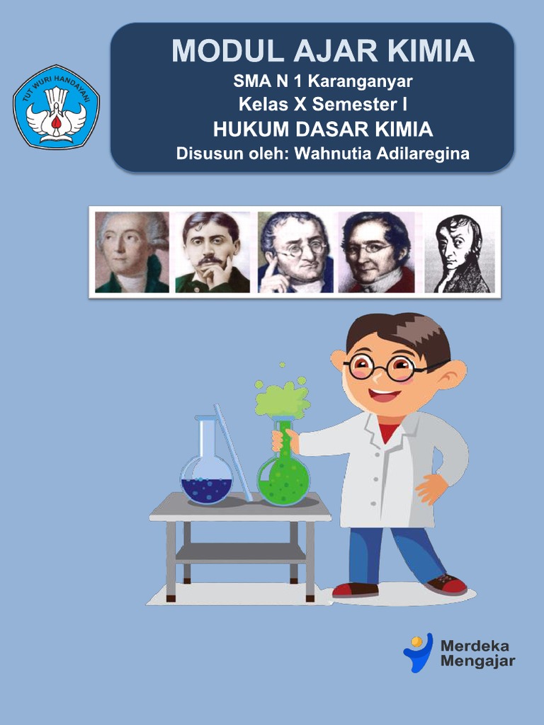 PRINT Modul Ajar Hukum Dasar Kimia Wahnutia Adilaregina | PDF