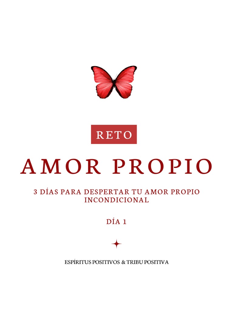 Reto de 3 Días: Amor Propio Incondicional | PDF | Autoestima | Amor