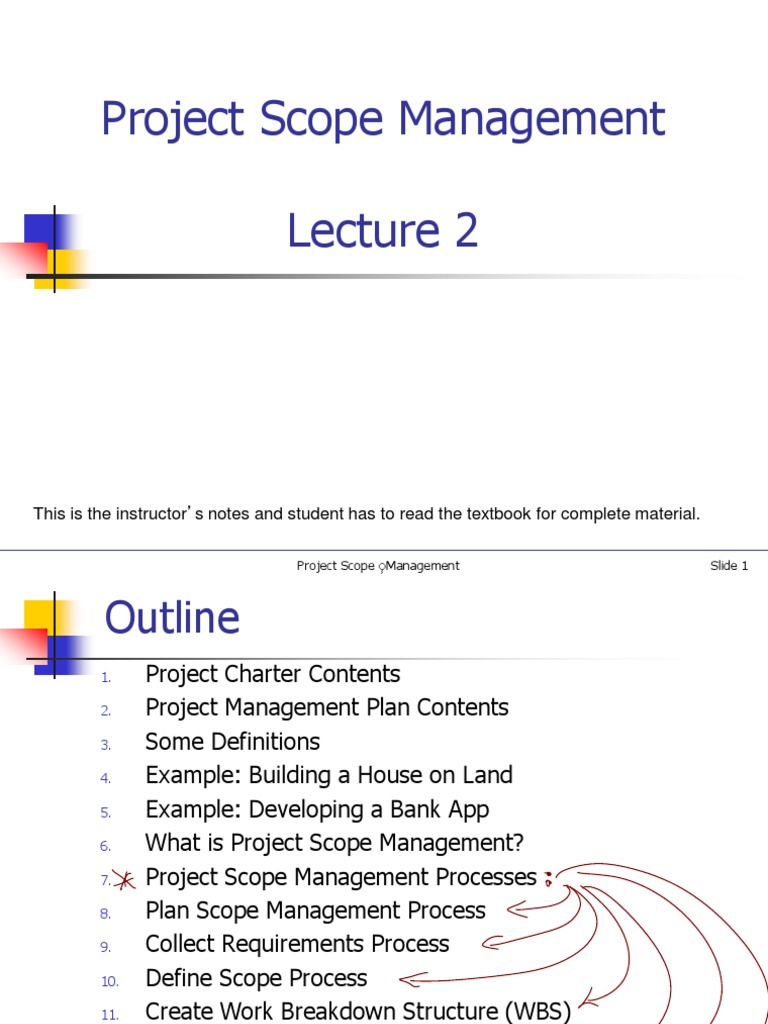Lecture 2 - Project Scope Management | PDF Lecture 2 - Project Scope Management | PDF