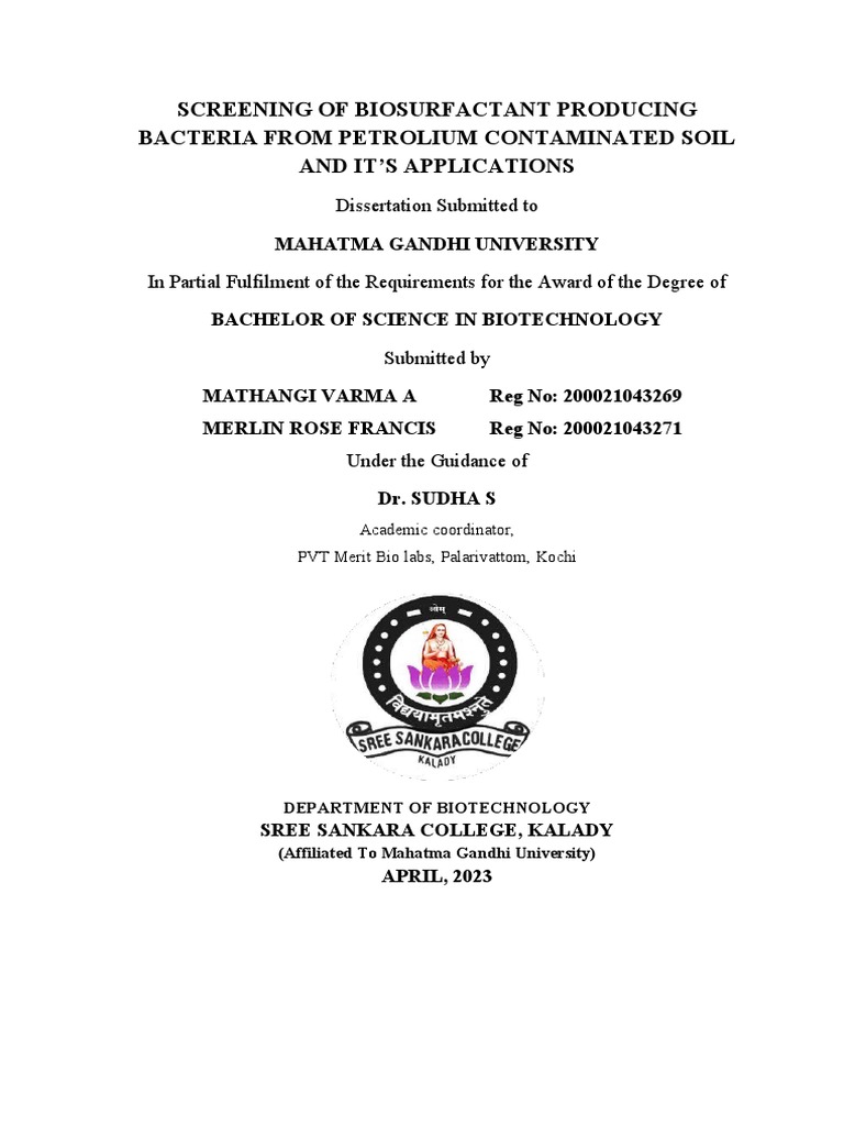 THESIS Front Pages | PDF