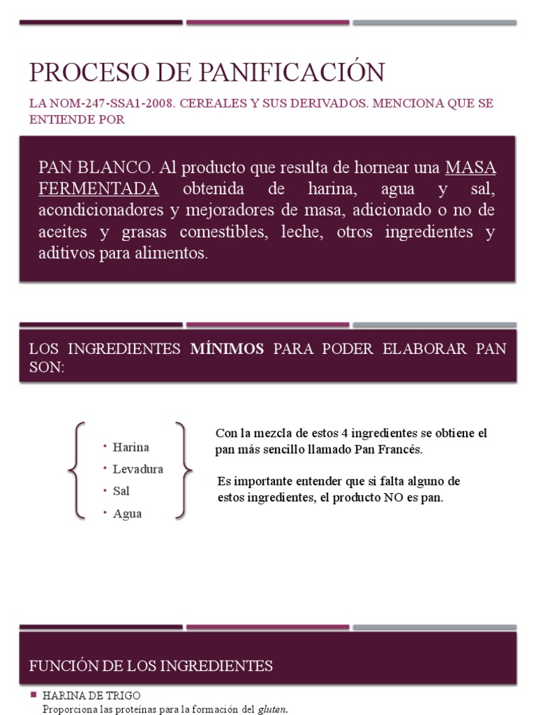 Proceso de Panificación | PDF