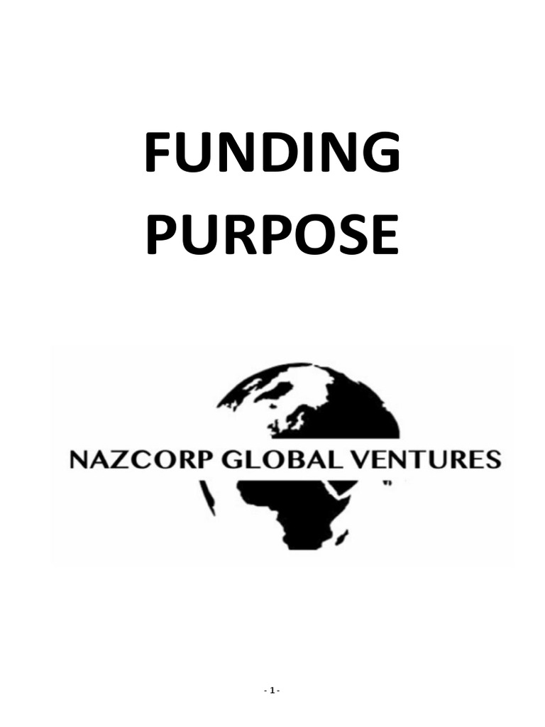 Funding Purpose | PDF