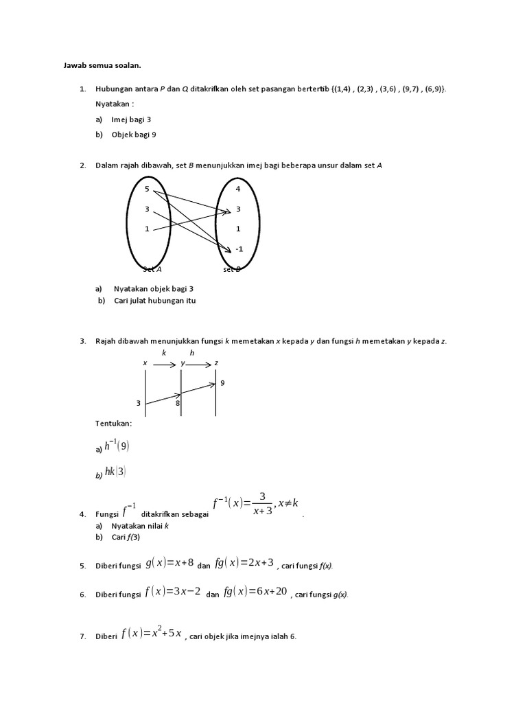 Latihan Add Math f4 | PDF