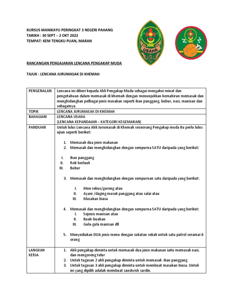 Lesson Plan KMK 3 | PDF