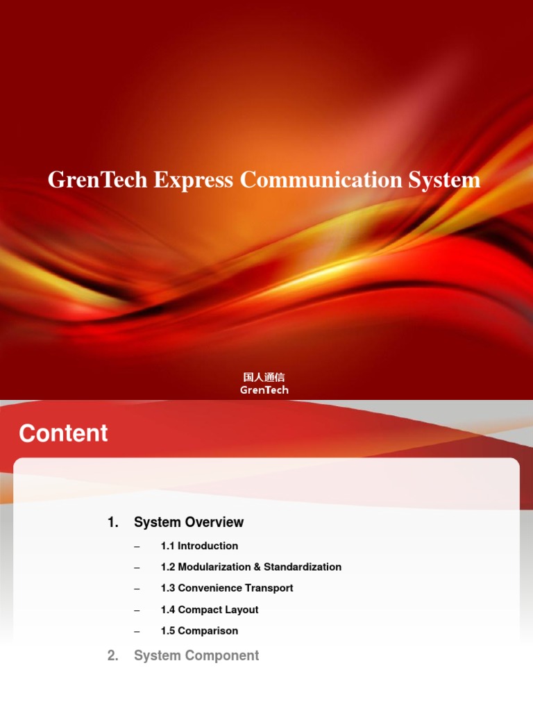 GrenTech Express Communication System Introduction 1.0 | PDF | Electric ...