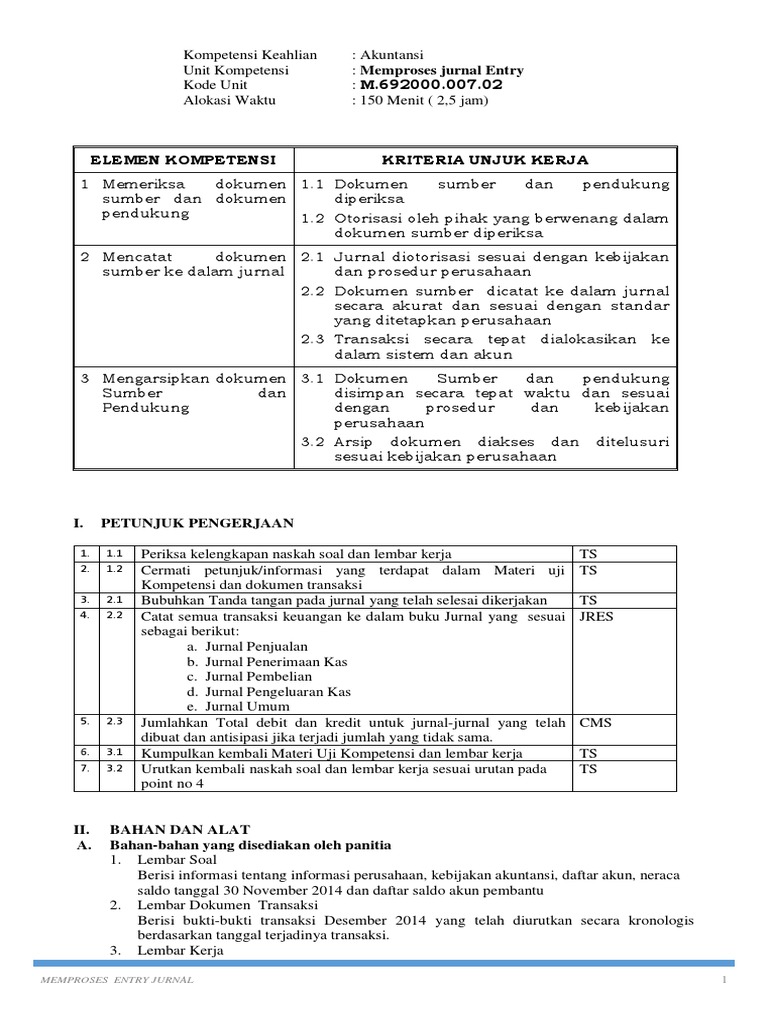 Proses Entry Jurnal Akuntansi | PDF | Pengelolaan Keuangan & Uang