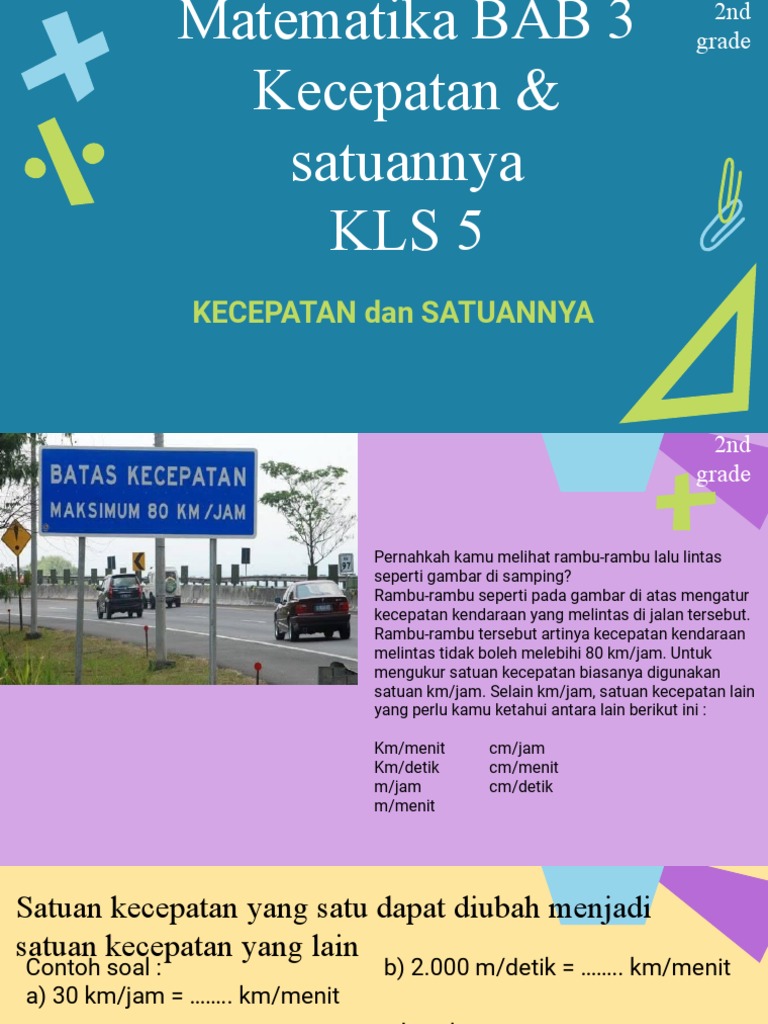 MAT BAB 3 KECEPATANdanSATUANNYA PART 1 | PDF