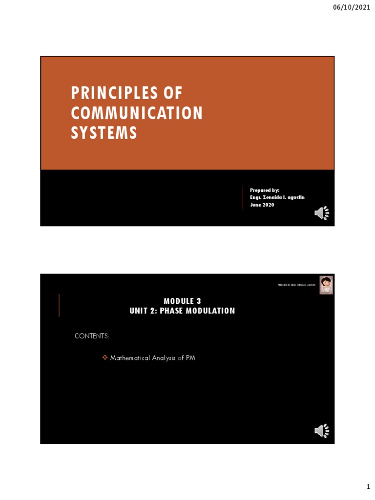 Lecture 3-2 | PDF | Frequency Modulation | Modulation