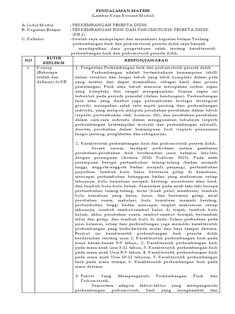 Resume KB 1 Modul 7 | PDF