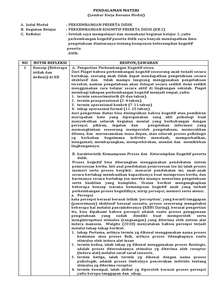 Resume KB 2 Modul 7 | PDF | Sains & Matematika