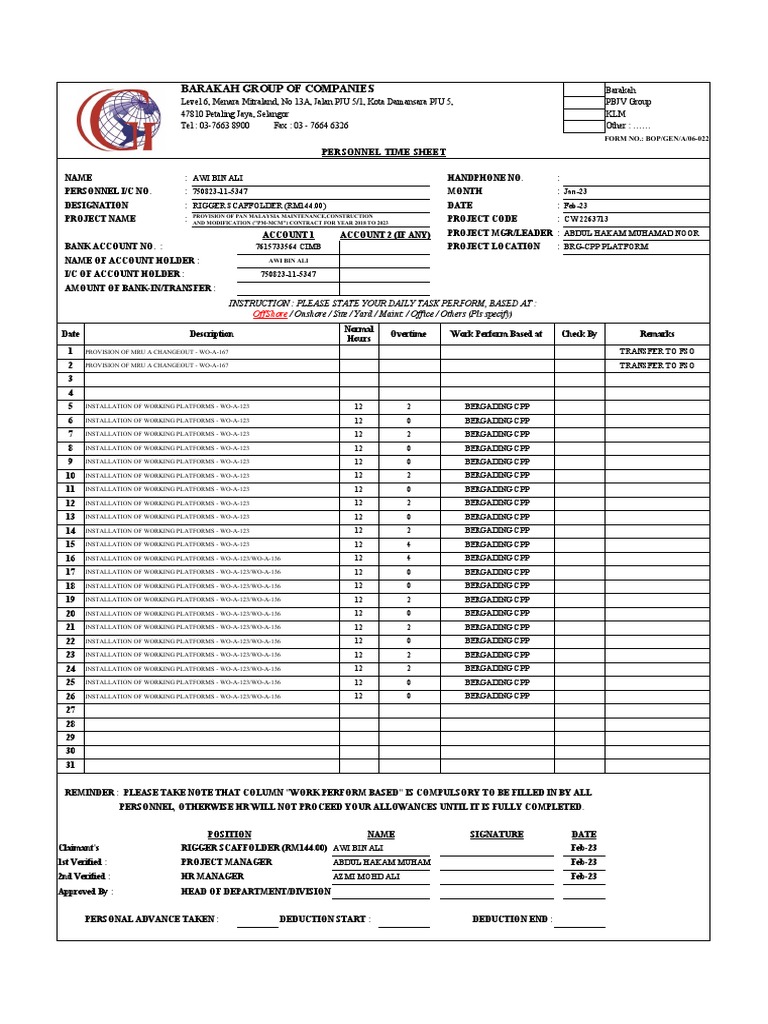 Jan2023 Awi Bin Ali | PDF
