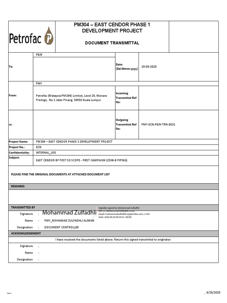 Pmy Ecn PBJV TRN 0021 | PDF