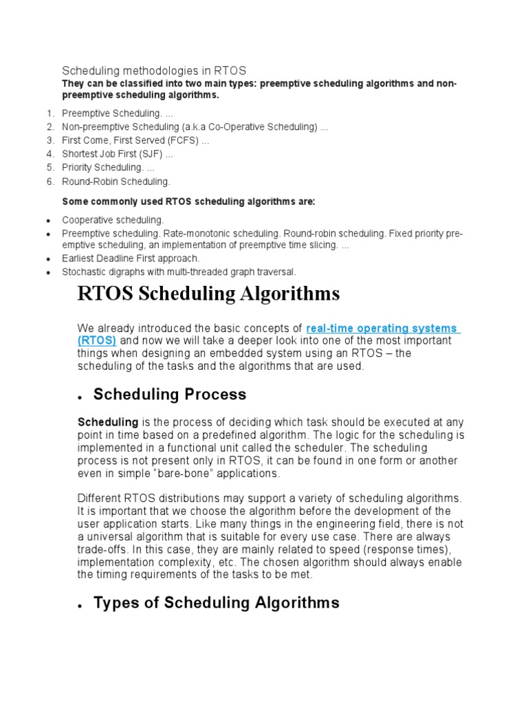 Scheduling Algorithm | PDF | Scheduling (Computing) | Operations Research