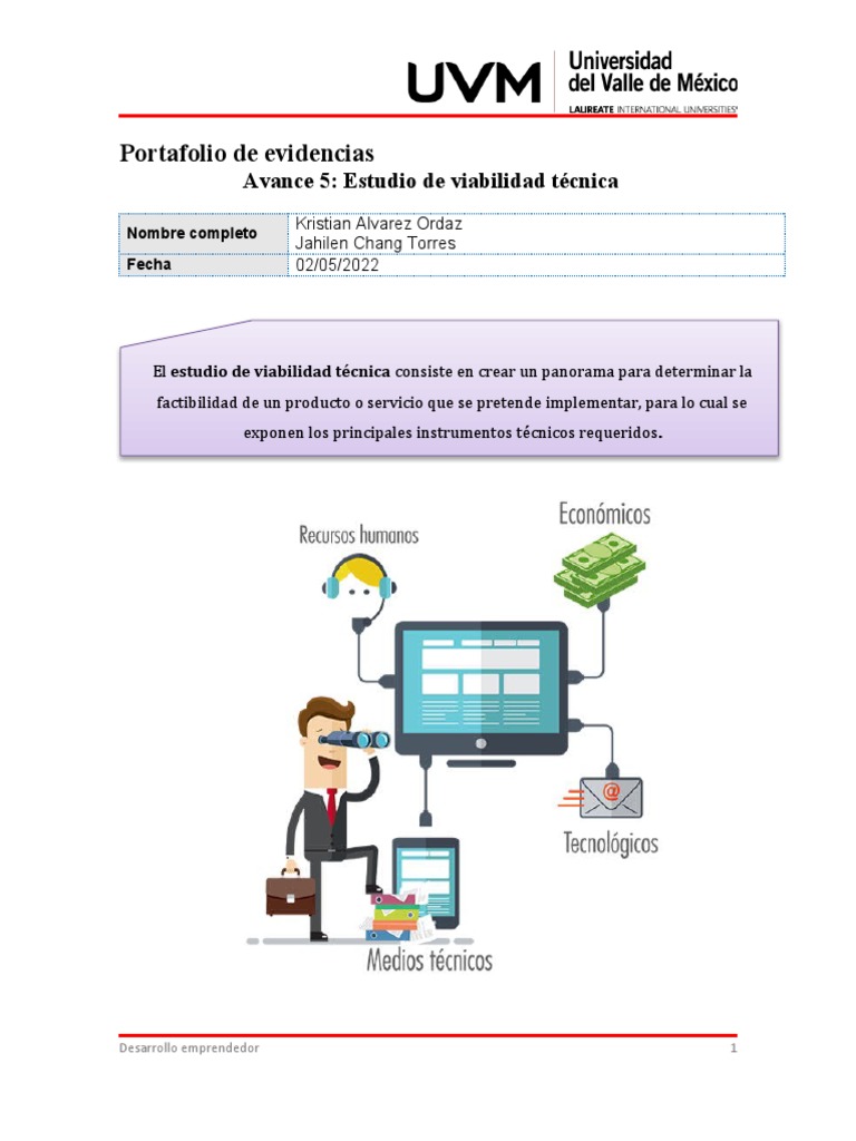 U5_PE_Estudio de viabilidad técnica copy | PDF | Gestión de recursos ...