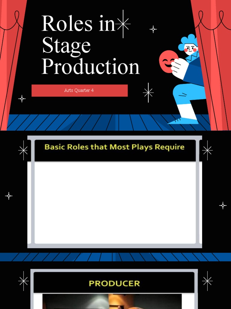 Roles in Stage Production | PDF
