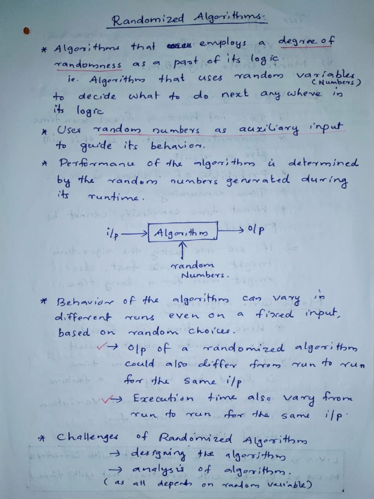 Randomized Algorithm Pdf