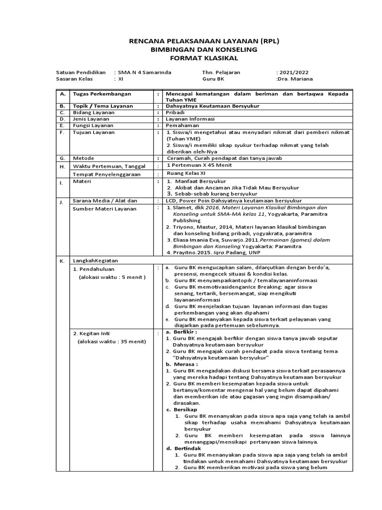 Modul RPL BK Xi | PDF