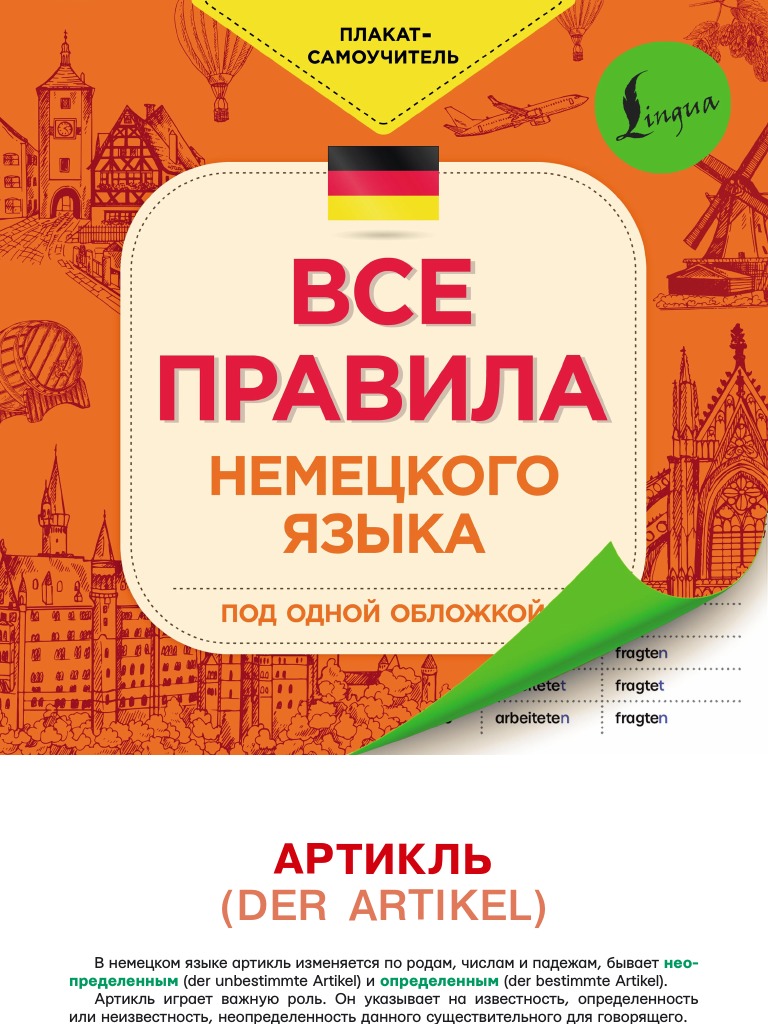 Vse Pravila Nemetskogo Yazika Plakati | PDF