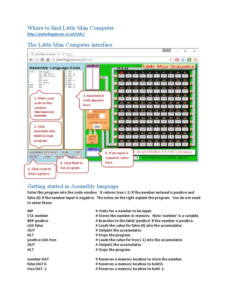 How To Use LMC | PDF | Computing | Computer Engineering