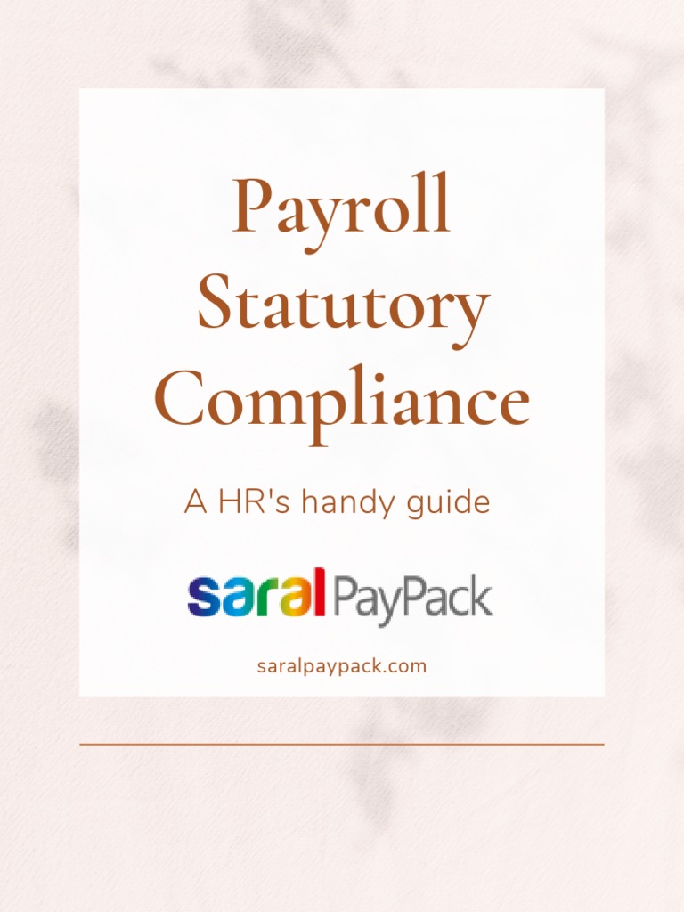 HR Statutory Compliance Guide 2019 | PDF