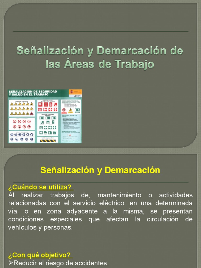 Señalizacion y Delimitacion Del Area de Trabajo | PDF
