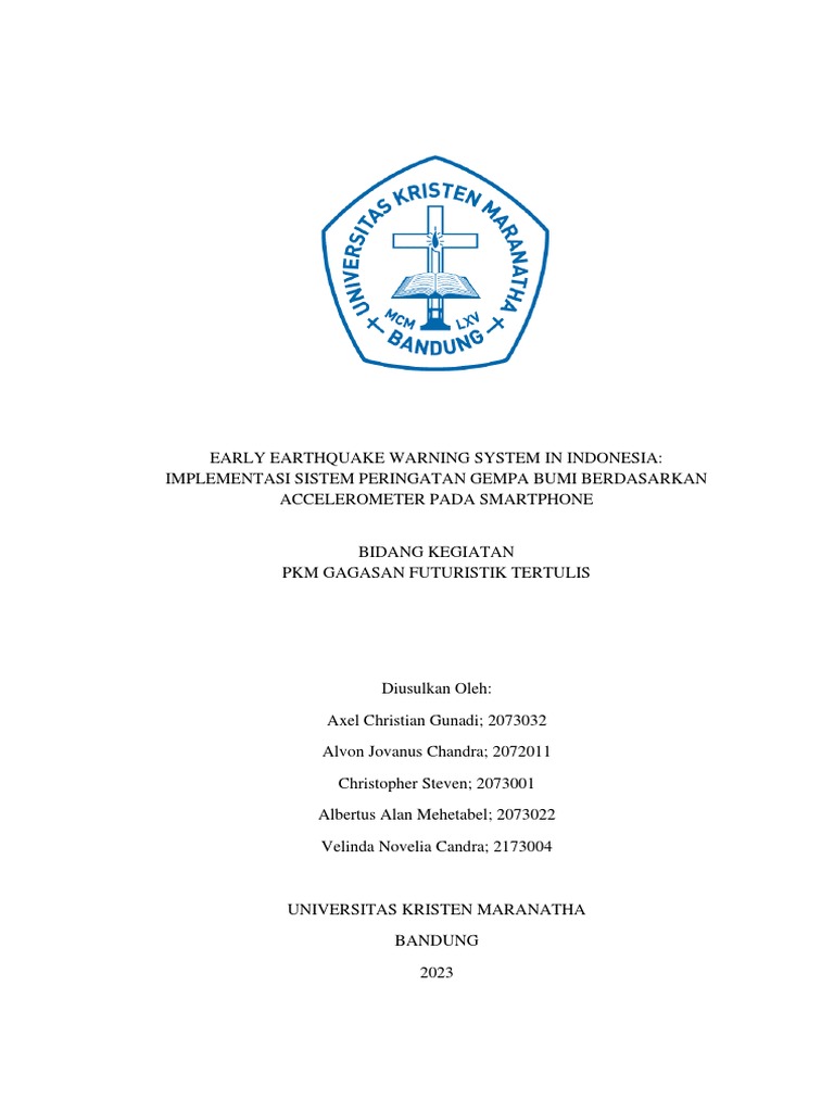 Axel Christian Gunadi - Maranatha - PKM-GFT | PDF