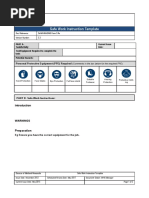 Safe Work Instructions Template | PDF | Occupational Safety And Health | Safety