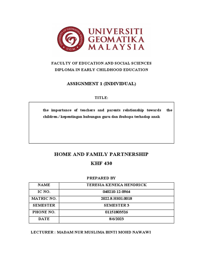Assignment Individu KHF | PDF