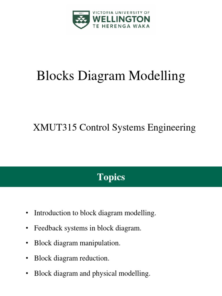 XMUT315 Lecture 4 Block Diagram Modelling | PDF