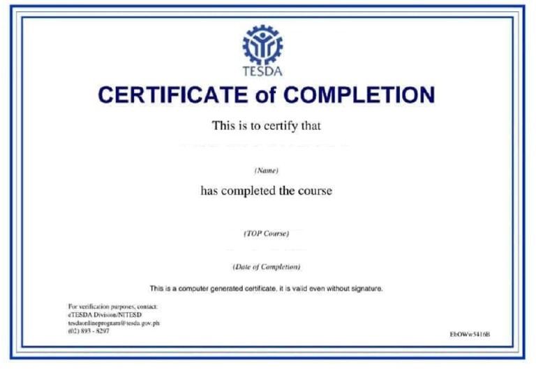 Certificate of Completion | PDF